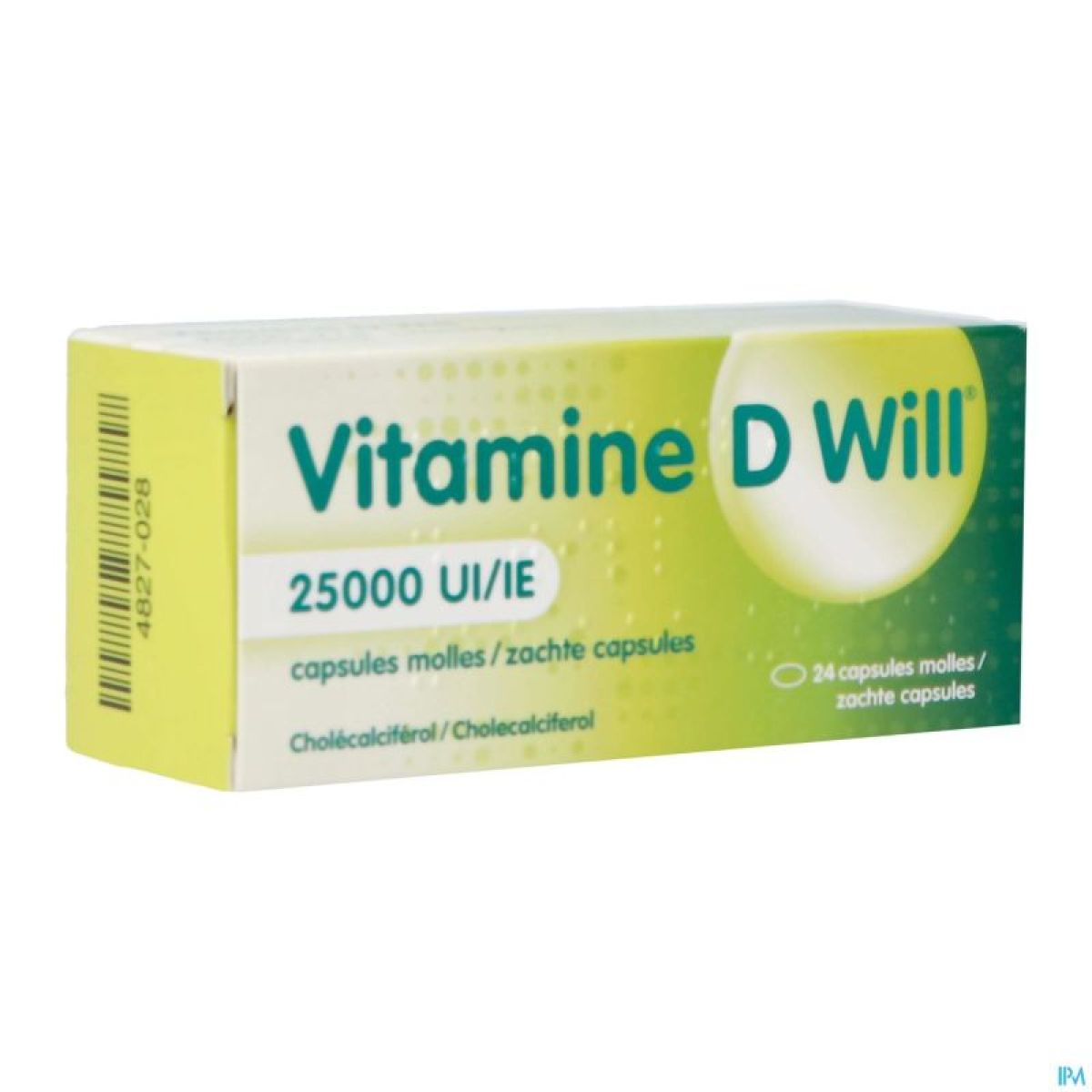 Vitamine D Will 25 000 IU soft caps. 24